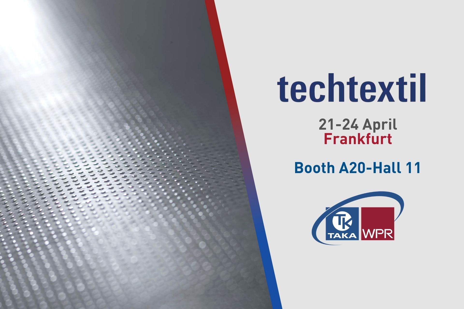 HMPUR Adhesives for Textile Lamination at Techtextil Frankfurt 2026 - TAKA